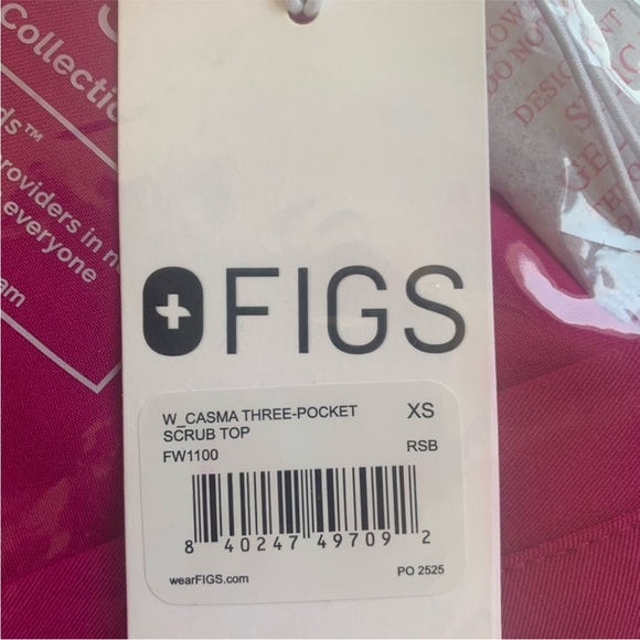 Figs | Tops | Figs Casma Scrub Top In Raspberry Sorbet | Poshmark